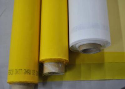 Chine Basse maille d'impression d'écran de polyester de monofilament d'élongation avec le blanc et le jaune à vendre