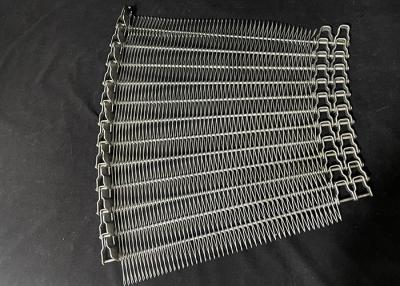 Chine Ceinture de convoyeur en acier inoxydable à tige souple en treillis métalliques spiraux à vendre