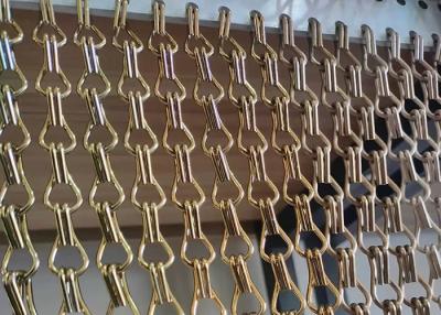 China Rejillo de aluminio de enlace de cadena personalizable para la decoración de edificios en venta