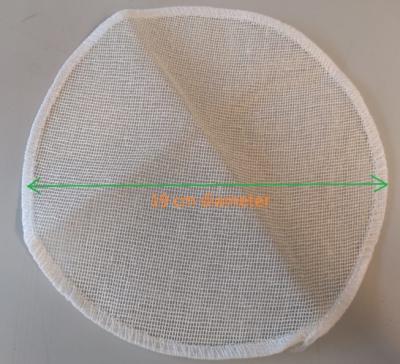 China filtro Mesh Round Pad del algodón del tamaño FDA del agujero de 1m m en venta