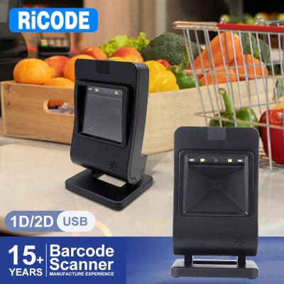 China ODM Platform Barcode Scanner QR Code Desktop Bar Code Reader for Supermarket Store Auto Sense Data Matrix Reader for sale