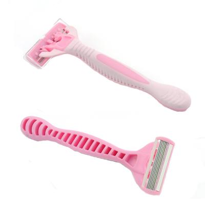 China 6 Cuchillas de afeitar de cara desechable Mujeres con una cubierta de cabeza de afeitar en venta