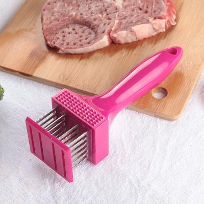 China Venta caliente aguja profesional de carne de acero inoxidable 21/24 de acero de la carne suavizador cuchillas de la carne manual suavizador en venta