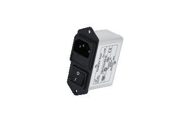110V/250V AC EMI Filters 10A Power Input Module Filters With Green Switches