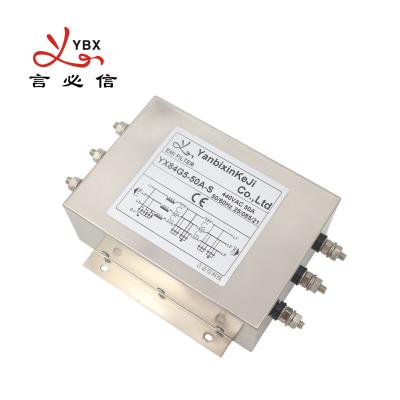 China YX84 50A Driefasige drielijnfilter schroefterminal EMI/RFI-filter voor frequentieomzetter Te koop