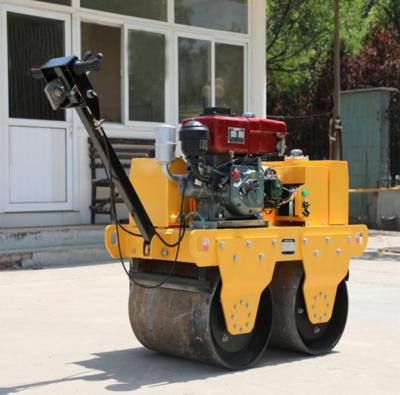 중국 7HP 20 KN 튼튼한 두 배 드럼 기초 도랑을 위한 진동하는 도로 롤러 판매용