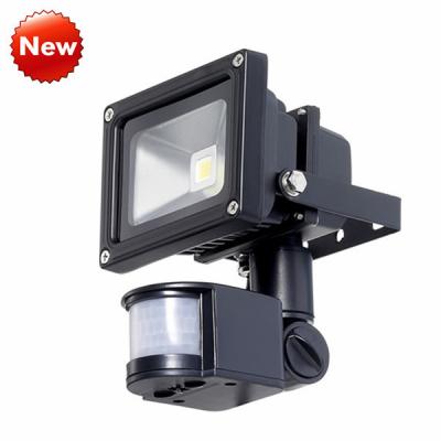 中国 IP65 は PIR の行動探知機が付いている 10W LED の洪水ライトを黒くします 販売のため