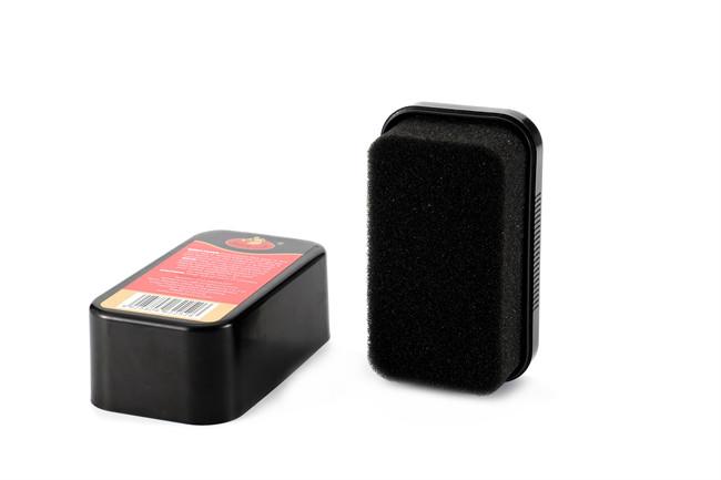 Shoe Shine Sponge With Shell Material Plastics Footwear Shoe Care Polish OEM