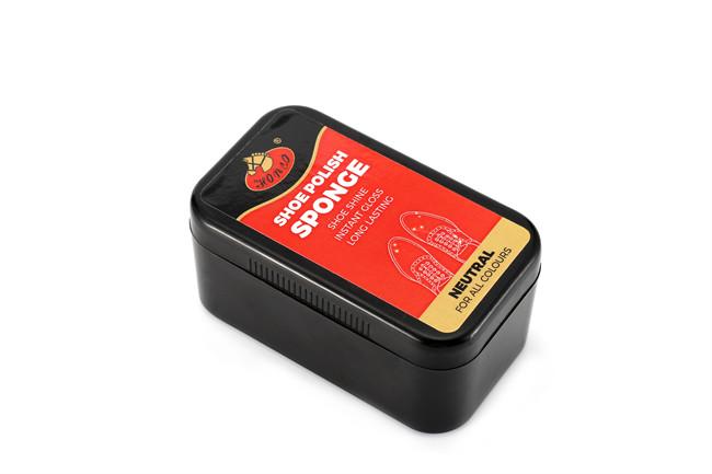 Shoe Shine Sponge With Shell Material Plastics Footwear Shoe Care Polish OEM