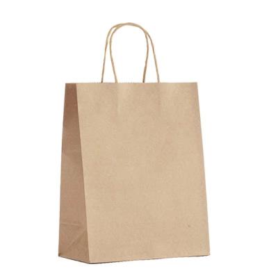 China Custom Takeout Grocery Paper Bags With Handles Recyclable Paper Party Gift Candy Merchandise Paper Bags for sale