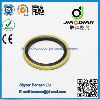 Cina Rondella legata della guarnizione con la norma dei certificati AS568 dello SGS RoHS FDA (BONDED-SEAL-0001) in vendita
