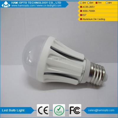 Cina Gli alti lumi che B22/E27 7W ha condotto l'illuminazione di lampadina con alluminio della pressofusione in vendita