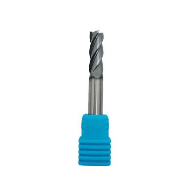 China CNC Tungsten Carbide Four Flute Solid End Mill Cutter 55 65 HRC for sale