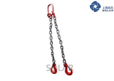 Chine Deux jambes tendent le cou la classe de qualité standard du facteur de sécurité de 4:1 d'élingues de levage G80 G100 à vendre