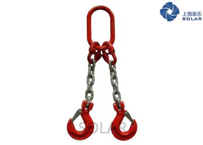 Chine Deux jambes tendent le cou la classe de qualité standard du facteur de sécurité de 4:1 d'élingues de levage G80 G100 à vendre