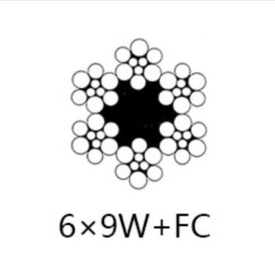 Κίνα 6x9W+FC γαλβανισμένο βαρέων καθηκόντων θαλάσσιο σχοινί χαλύβδινων συρμάτων για την πρόσδεση προς πώληση