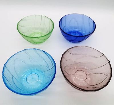 Chine Bol de fruit en verre fait main de couleur multi pour la cuisine à vendre