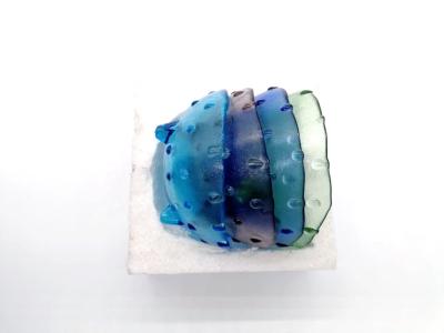 Chine Bol de fruit en verre fait main de couleur multi pour la cuisine à vendre