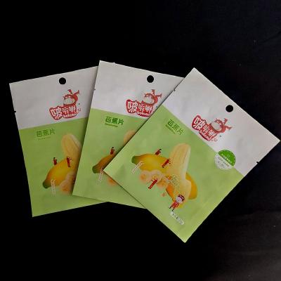 Cina Barrier Custom Printed Three Side Sealed Resealable Snacks Banana Chips Pisang Packaging Bags in vendita
