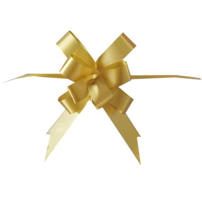 Cina la tirata d'imballaggio del nastro del regalo di 19mm piega il nastro del fiore di tirata dell'oro del polipropilene in vendita