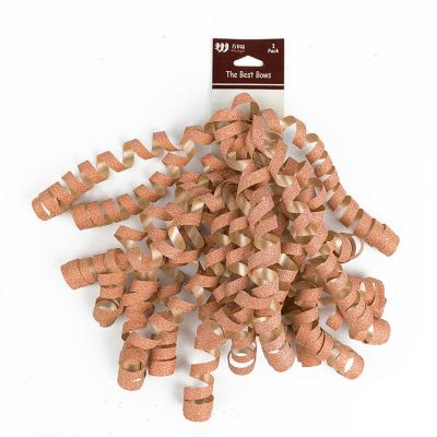 Cina Il regalo riccio della decorazione di Natale piega il nastro 15cm dell'involucro del partito di colore di scintillio in vendita