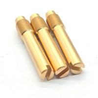 Quality Turning / Milling High Precision Metal Parts Brass Screw Thread Dowel Pin for sale