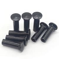 Quality Black Flat Head Aluminum Rivets M2 M3 M6 M8 M10 M12 Round Head Aluminum Rivets for sale