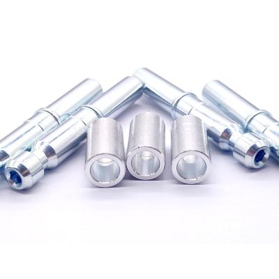 China Custom CNC Aluminum Bushings and Steel Lock Pins for Automotive for sale