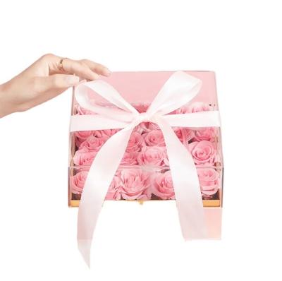 Cina Scatole di rose fresche e senza tempo per il giorno della mamma e San Valentino in vendita