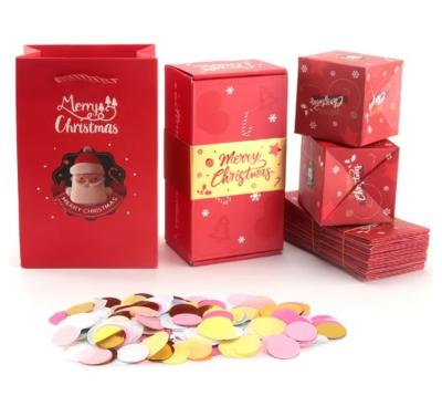 Cina Scatole di confezioni di carta eleganti Custom Boutique Regali di Natale Scrapbook Sorpresa Bomba in vendita