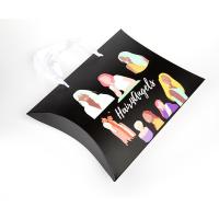 Quality Custom Paper Bags For Hair Extension Packaging Kraft Pillow Box With Hand Length Handle for sale