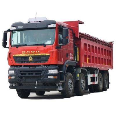 China 360° câmera traseira exportando Sinotruk HOWO TX caminhão pesado 430 HP 8X4 6.8m camiões de lixo à venda