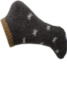 Cina Calzini tricottati di short della lana d'angora del cotone del jacquard del punto delle donne in vendita