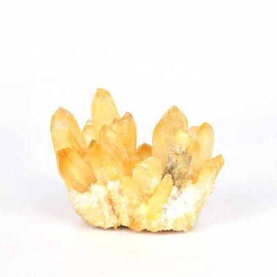 Cina Europe Wholesale Natural Quartz Ghost Crystal Cluster Healing Quartz Crystal citrine group in vendita