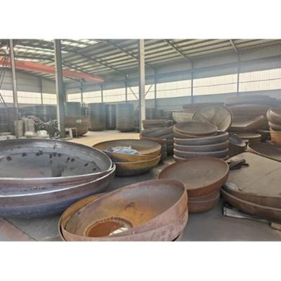 China Conexão de solda Vaso de pressão de aço carbono Tanque cabeça de círculo extremidades de prato hemisféricas à venda