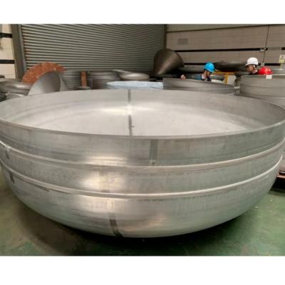 China Código de cabeça de círculo de aço igual carbono ASME Cabeças de recipientes para tampas de fundo de tanque de recipientes à venda