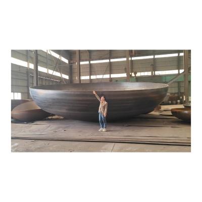 China Hemisfério torisférico de aço inoxidável personalizado para tanque de água igual à venda