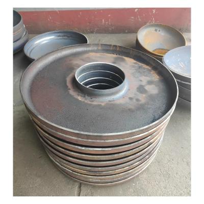 China Cabeças de recipientes de pressão Cabeça plana de aço carbono de alta pressão para ligação de solda à venda