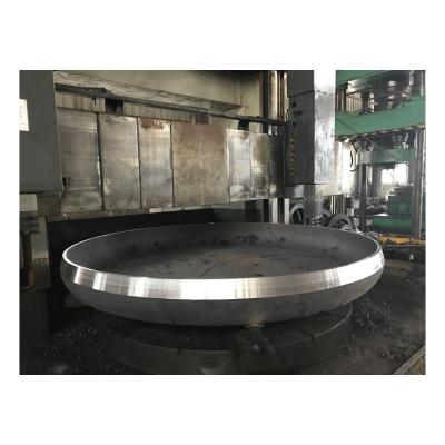 中国 溶接接続タンクヘッドのための炭素鋼冷鍛造円筒形皿端蓋 販売のため