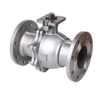 Cina CF8/CF8m/Carbone Steel Floating Type 2PC Flange Ball Valve per media idrici e sicurezza antincendio in vendita
