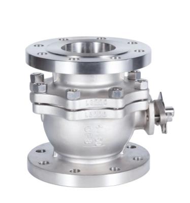 Китай Специализированный нержавеющий сталь 304/316/CF8/CF8m DIN Pn40/Pn16/150lb Фланцевый шаровой клапан продается