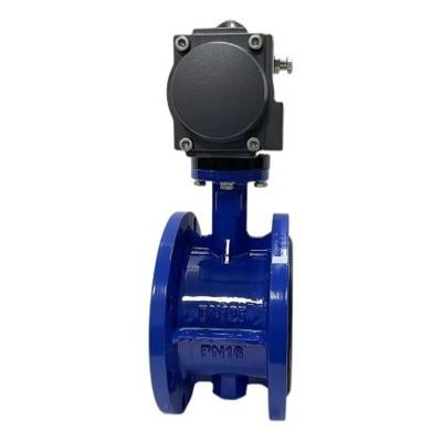 Cina DN300 Valvola a farfalla pneumatica a tripla eccentrica a chiusura in gomma in vendita