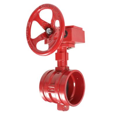 Cina DN50-DN200 XD381X-16Q Valvole a forma di farfalla a scanalatura manuale con struttura a diaframma in vendita