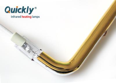 Cina U modella il quarzo Heater Lamps infrarossa delle onde corte dell'oro per industria del vetro in vendita