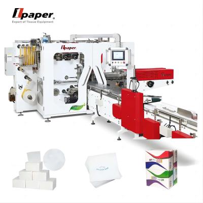 Cina Linea di produzione di imballaggi per tessuti facciali a scatola completamente automatizzata per impianti di produzione in vendita