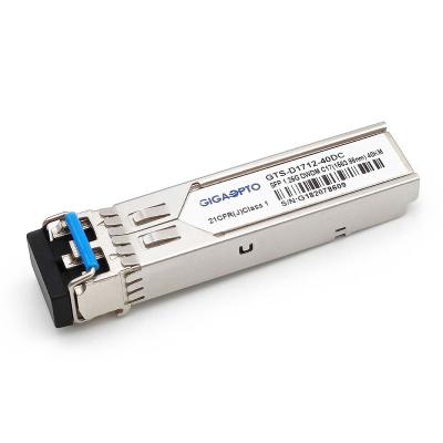 China 1.25G de Zendontvangermodule van SFP 100GHz 1000base-DWDM C17~C61 40km DOM Duplex LC SMF Te koop