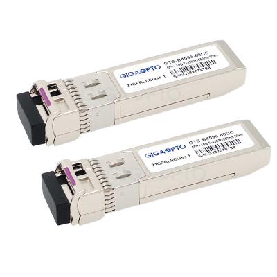 Cina ricetrasmettitori compatibili 1490nm TX/1550nm SFP-10G-BX80U di 10Gbps Cisco in vendita