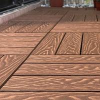 Quality Residential hardwood Interlocking Patio Tiles Rotproof Wood Floor Tiles for sale