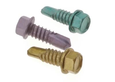 Chine 1/4 vis de perçage d'individu de tête de joint de sortilège pour couvrir des attaches de Dacromet de couleur de feuille à vendre