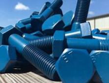 Chine Attache revêtue de téflon de tête de sortilège de boulon de vis de bleu d'acier au carbone pour la corrosion résistante de voiture à vendre